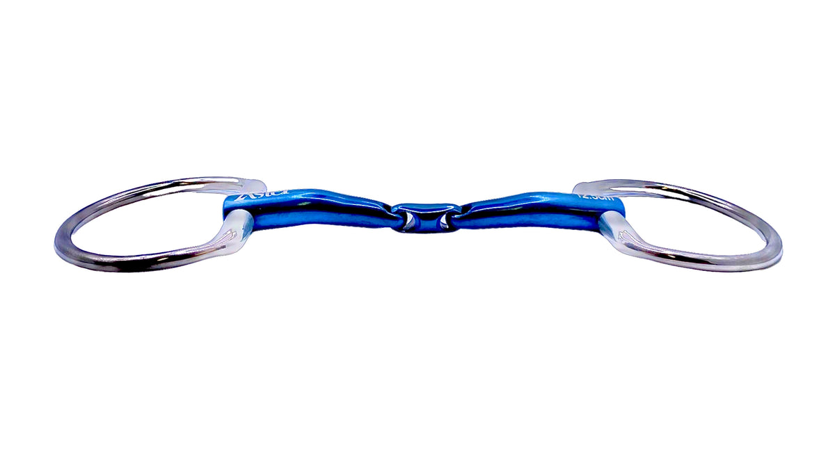 Aster Gentle titanium double jointed snaffle fixed ring | Aster Bits ...