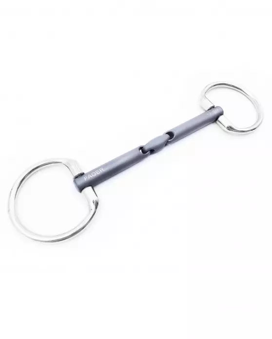 Fager Madeleine Titanium Bradoon Double jointed Fixed Rings | Fager ...