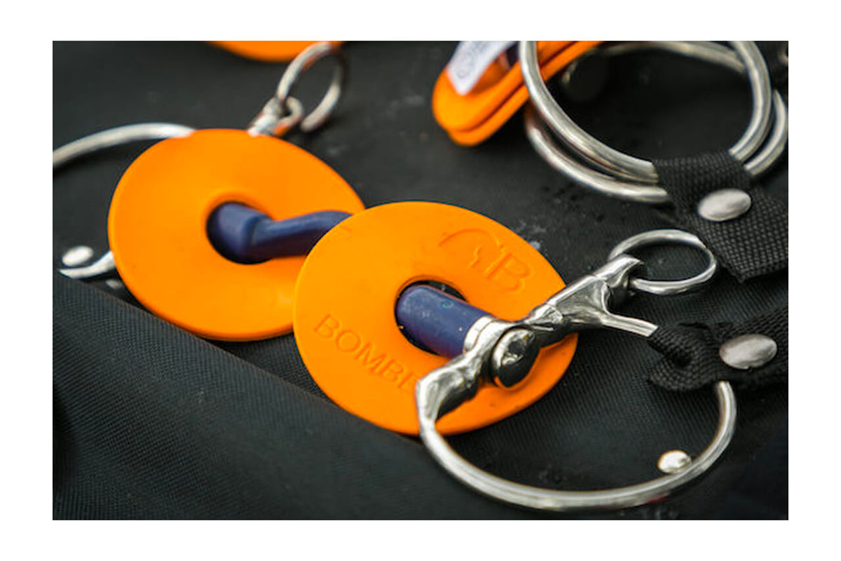 Bombers DC Dressage Bomber Blue Swivel | Bombers Bits – The Bit Boutique